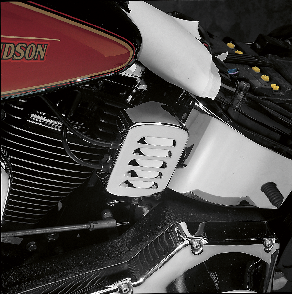 DRAG SPECIALTIES Louvered Coil Cover - Chrome - Harley Davidson 13005 ...