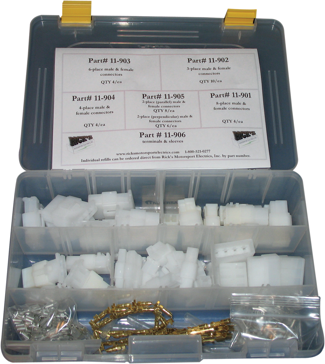 RICK'S MOTORSPORT ELECTRIC Wire Connectors/Terminals Kit 11-501 2120 ...
