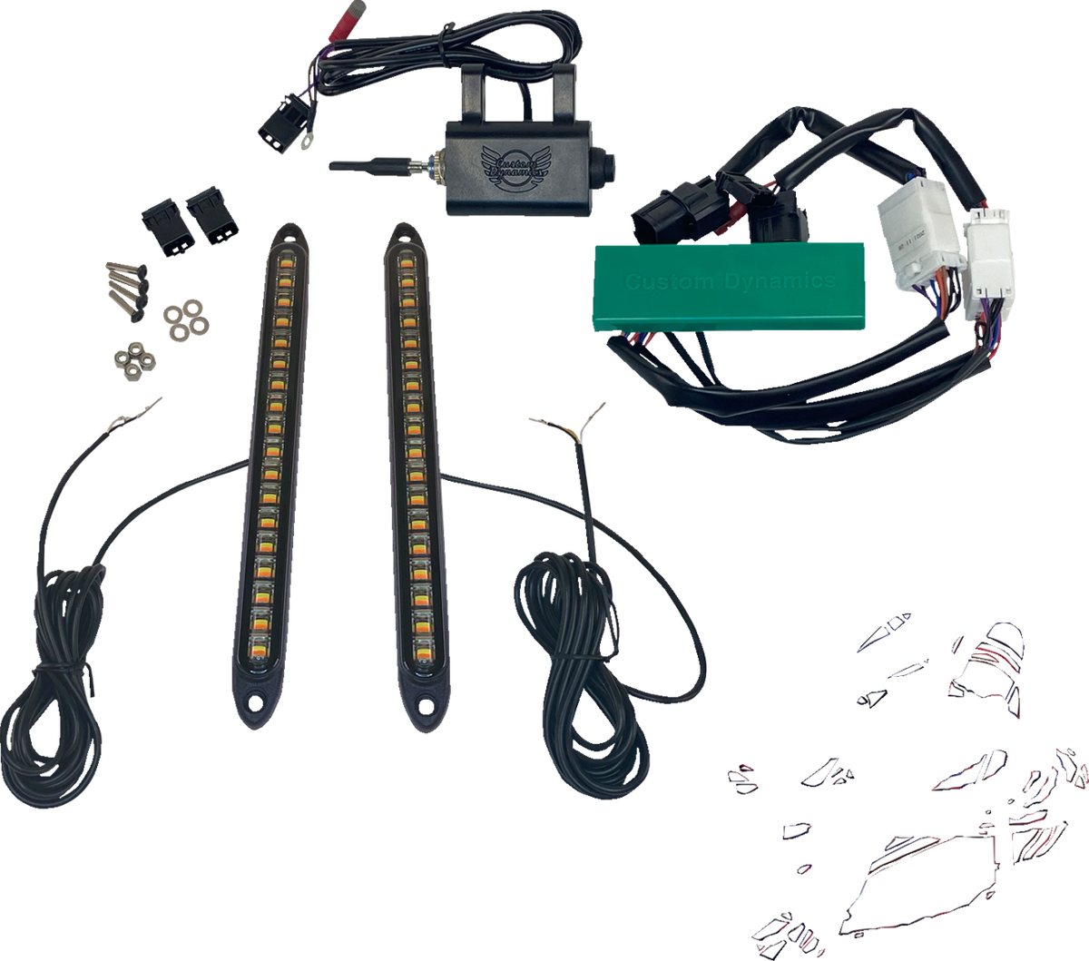 Custom Dynamics LED Turn Signals - Front/Rear - Talon CD-SXS-TA – Cycle ...