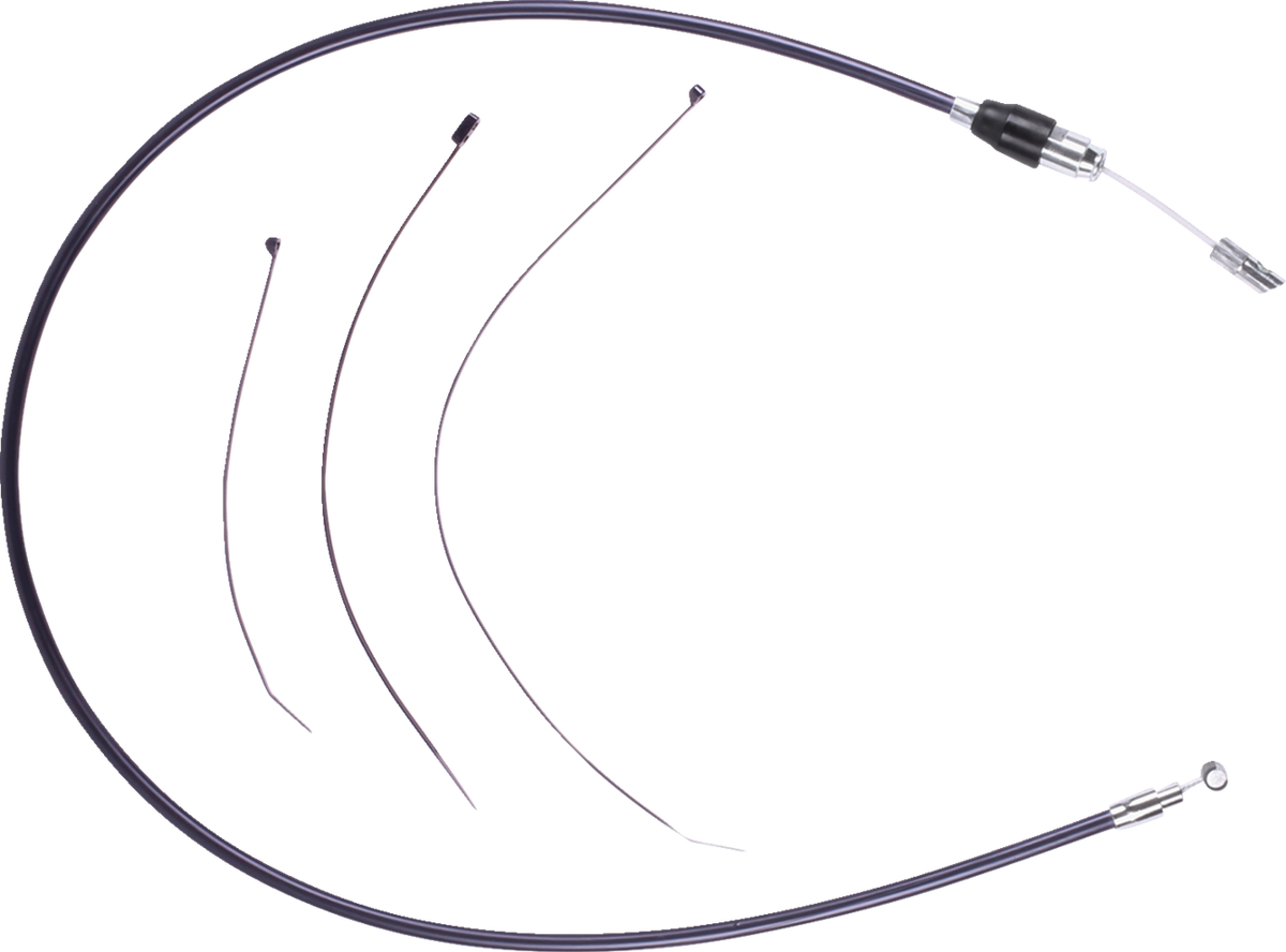 DRAG SPECIALTIES Quick Connect Clutch Cable - Upper - Black/Chrome ...