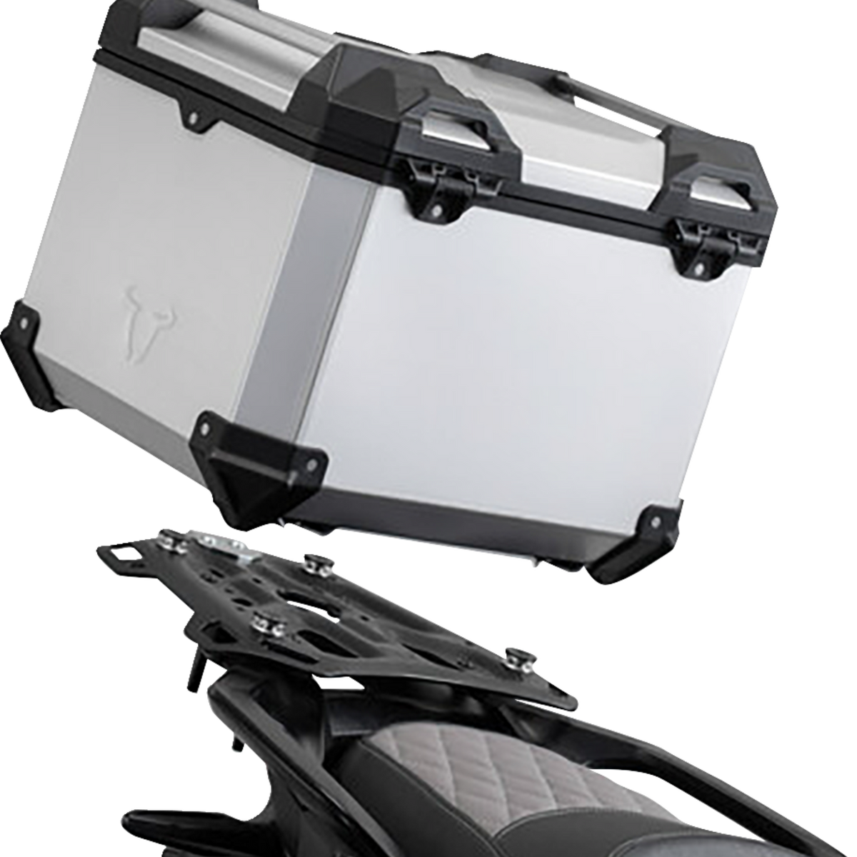 SW-MOTECH TRAX ADV Top Case System - Silver - Triumph Tiger 1200/Tiger ...
