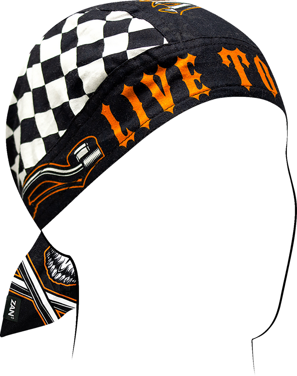 ZAN HEADGEAR Flydanna? Head Wrap - Ride To Live Z310 2504-0580 – Cycle ...